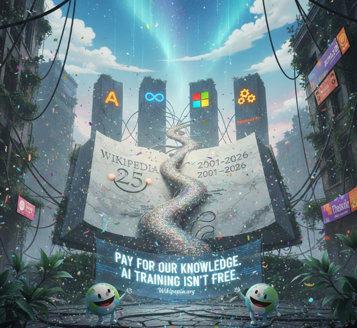 Wikipedia Turns 25: AI Giants to Pay for Content Access