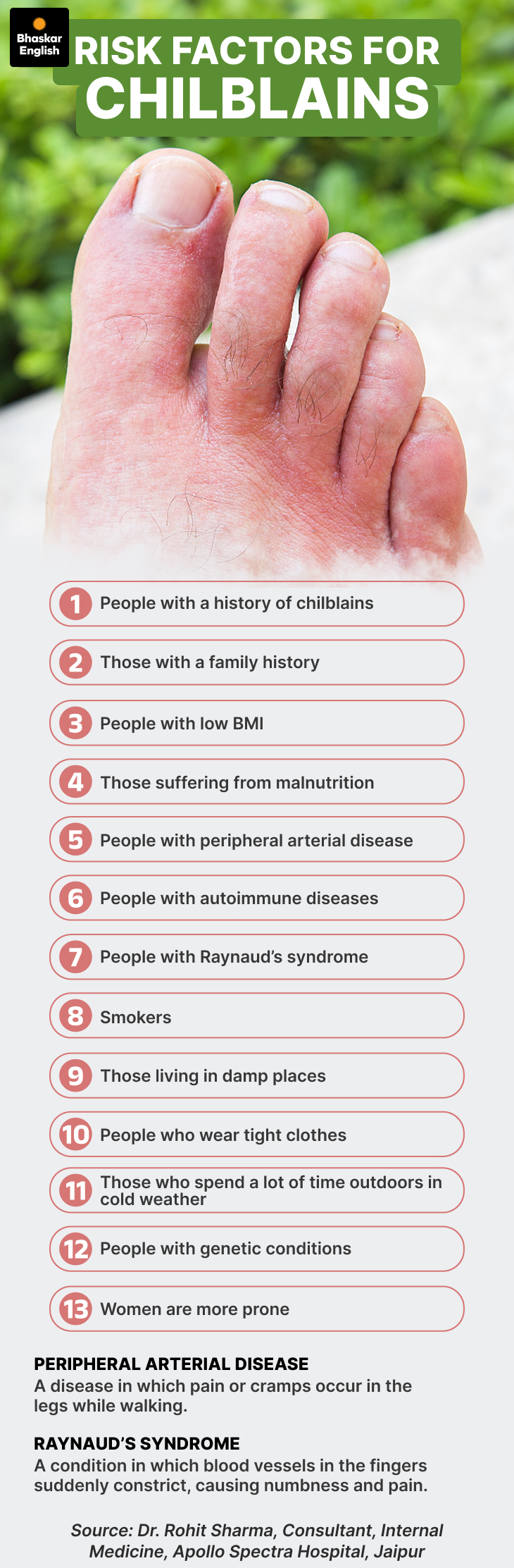 Finger Inflammation in Women: Higher Risk | Chilblains Prevention