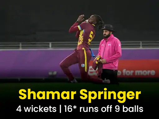 West Indies defeat Afghanistan in 3rd T20I after Shamar Springer takes ...