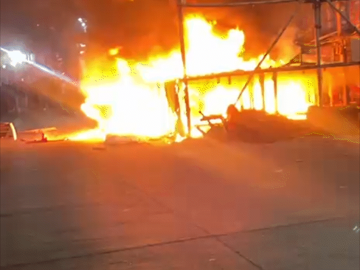Behala Violence Erupts Ahead of Biplab Deb Rally, Stage Set Ablaze and ...