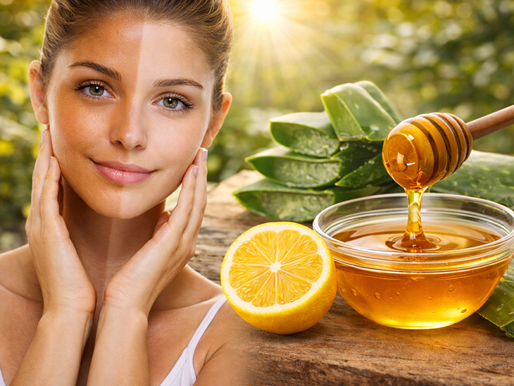 Sun Tan Removal Home Remedies Tips; Lemon Juice Honey - Aloe Vera ...