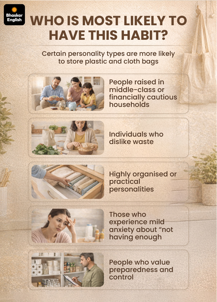 Collecting Plastic Cloth Bags Home Habit | Personality Traits Psychology