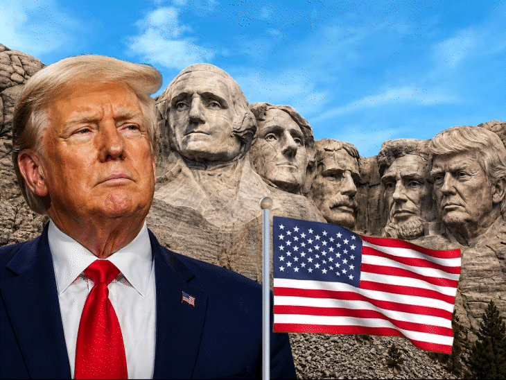 Donald Trump Mount Rushmore AI Photo Dream Plan; US Presidential ...