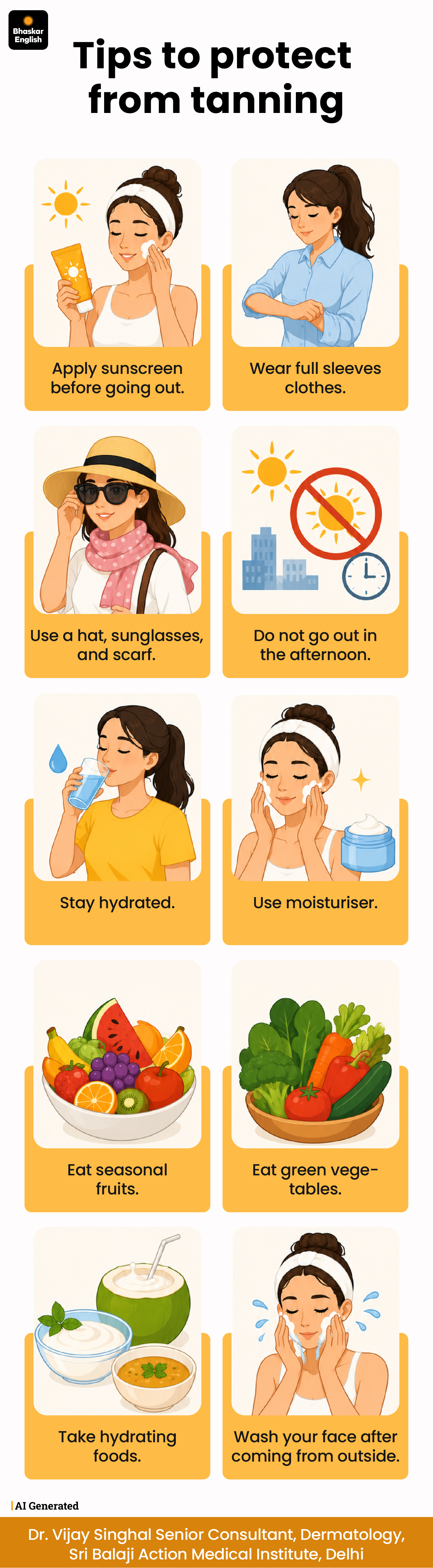 10 Dermatologist Tips to Prevent Tanning & Home Remedies | Summer Skin Care