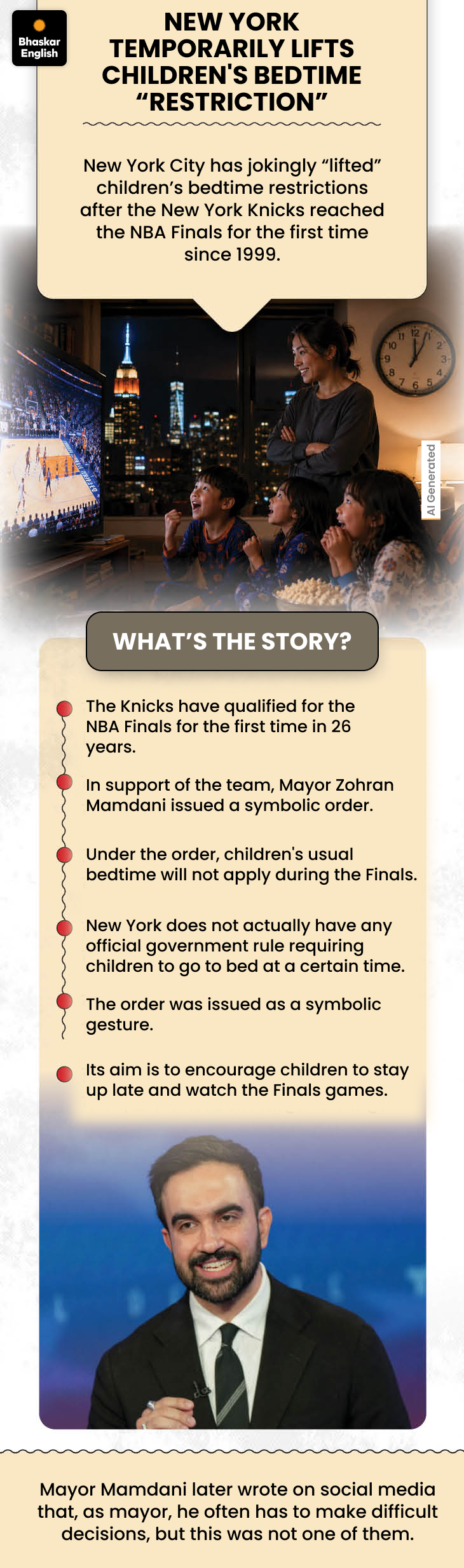 NY Kids Bedtime Rule Scrapped for NBA Finals | Top 5 Stories
