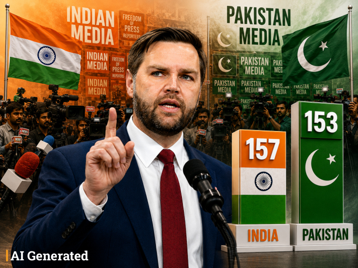 Pakistan Press Freedom Ranked Above India; JD Vance Questions Data Bias