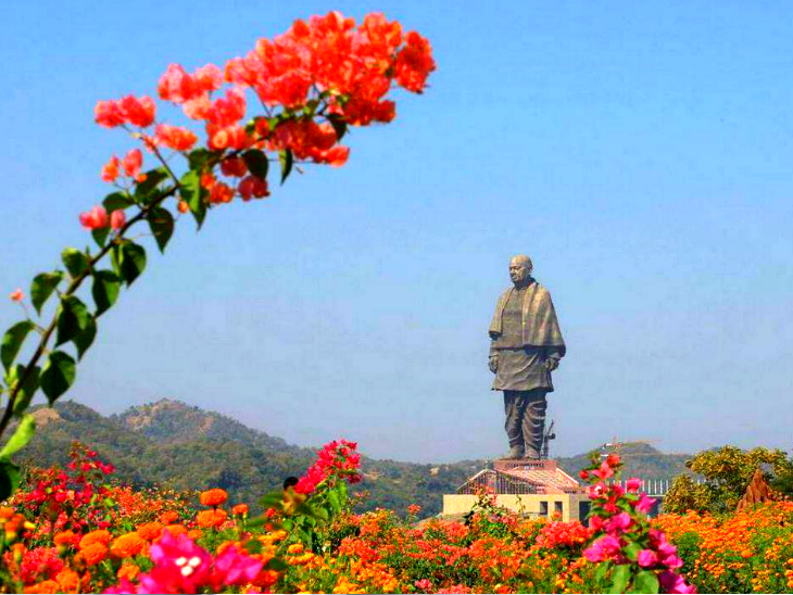 narendra modi inaugurates Valley of Flowers near Statue of Unity | 250 ...