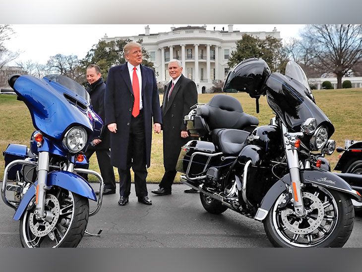 donald trump says india 50 pc tariff on us motorcycles unacceptable ...