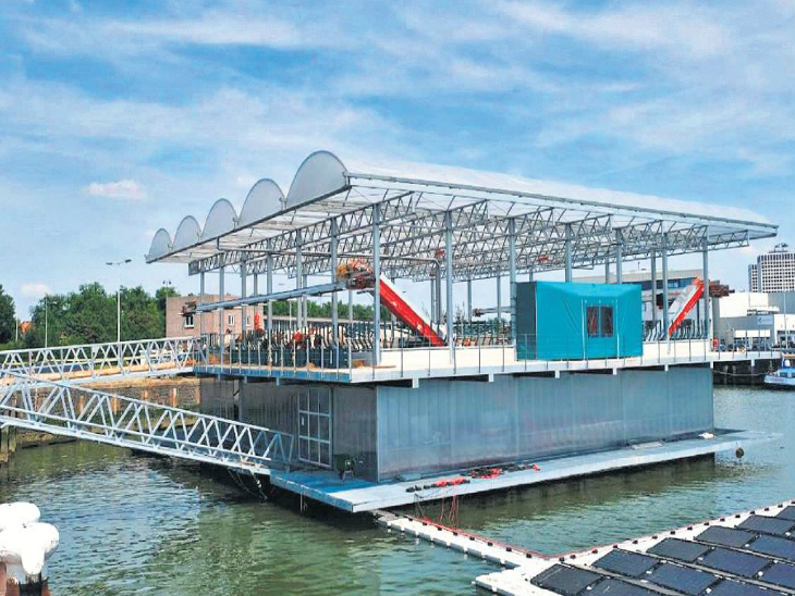 Netherlands, The world\'s first floating dairy farm, Every day 800 ...