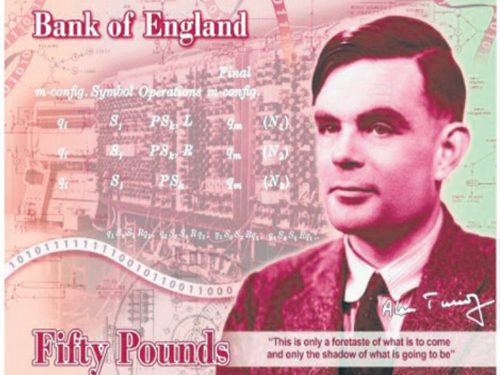 The father of modern computing, Alan Turing to feature on new £50 note