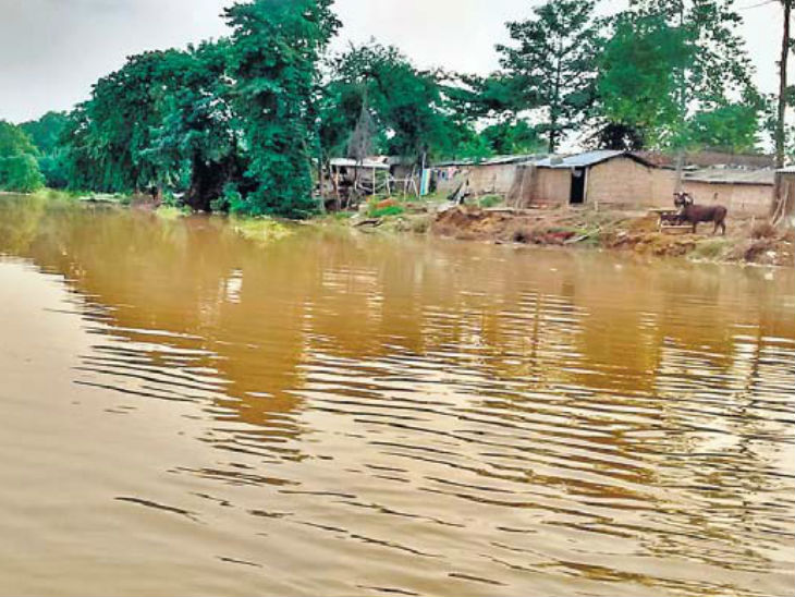 Flood Affected in Mushri Block of Muzaffarpur in Bihar
