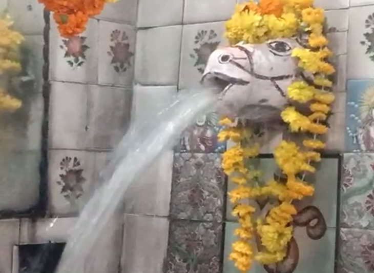 Three years later water has come out of Gaumukh in Devguradiya temple ...