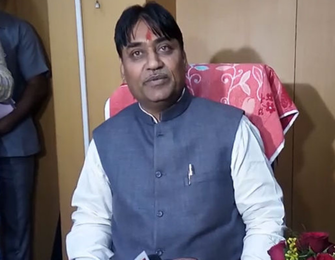Rajasthan's Minister of State for Education Govind Singh Dotasara on ...