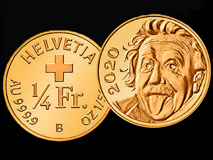 Switzerland made the smallest gold coin, engraved with a picture ...