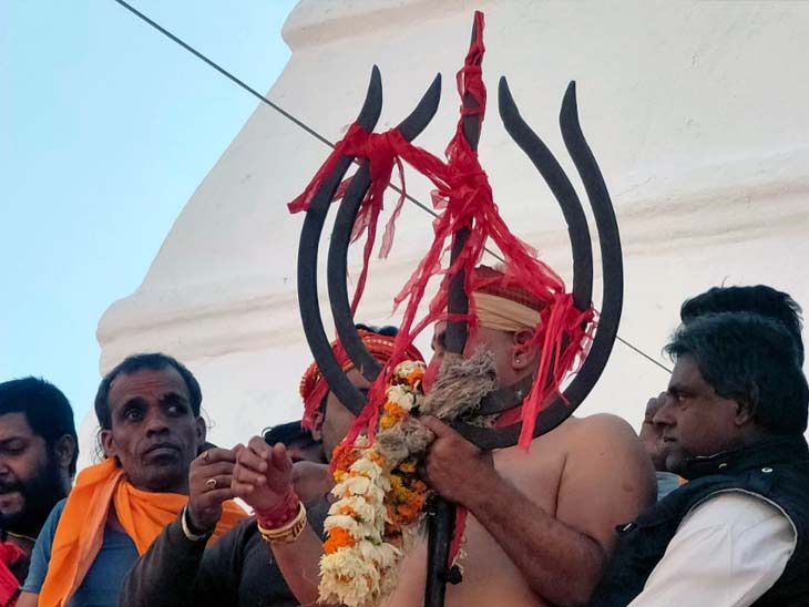 Devghar: Panchshul of the Baba temple was launched, 20 will be placed ...