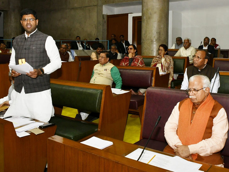 Deputy CM Dushyant Chautala To Congress Bharat Bhushan Batra On Excise ... Deputy CM Dushyant Chautala To Congress Bharat Bhushan Batra On Excise ...