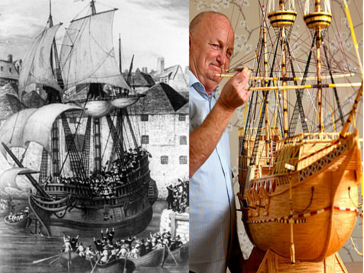 400-year-old ship built by 70 thousand matchboxes by former seafarer ...