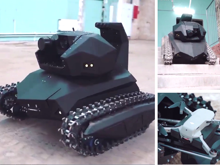 Russian Robotics Company Promobot Show Prototype Military Robot Scorpio ...