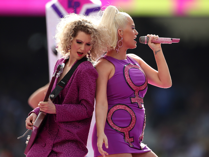 American singer Katy Parry performed before womens t-20 world cup final ...