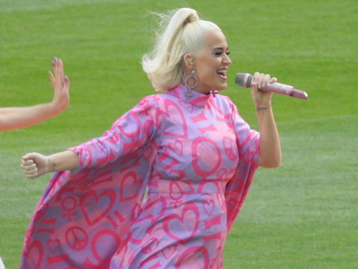 American singer Katy Parry performed before womens t-20 world cup final ...