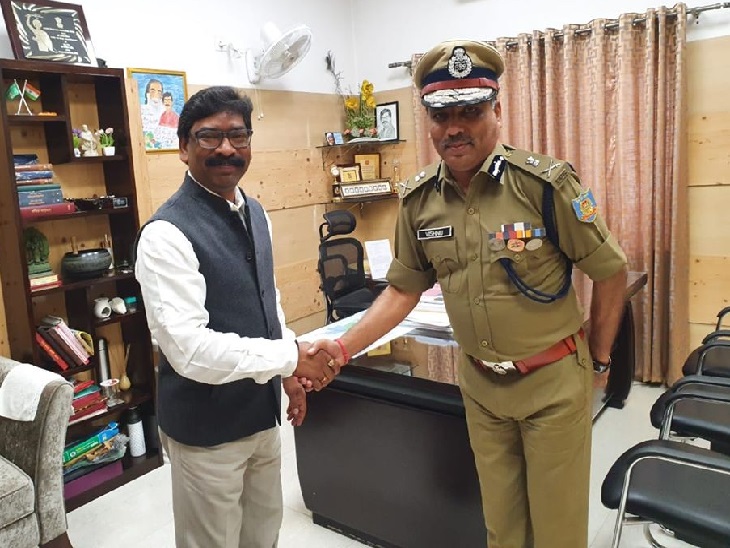 DG Homeguard MV Rao New DGP of Jharkhand. | नए डीजीपी ने एमवी राव ने मुख्यमंत्री हेमंत सोरेन से ...