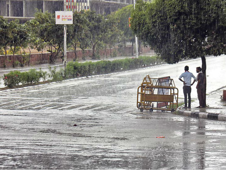Rajasthan Jaipur weather today update rainfall | मौसम की करवट: सावन-सा ...