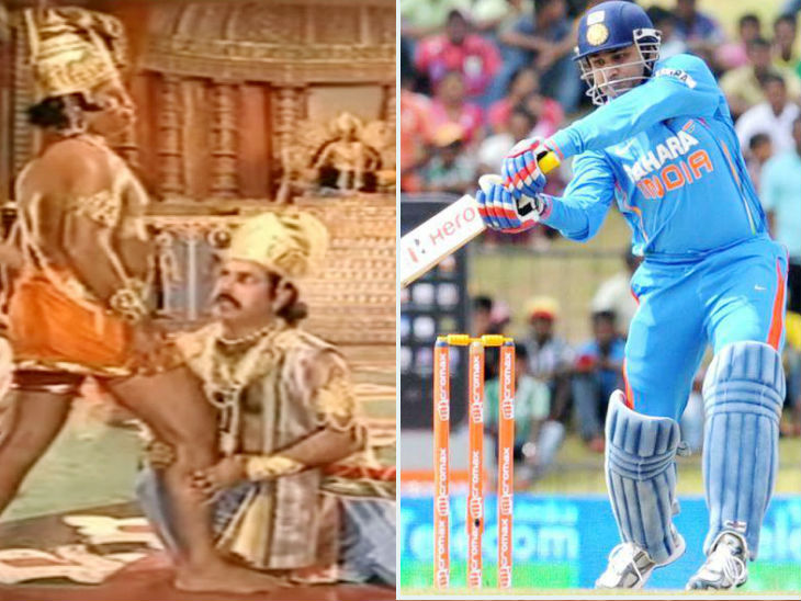 Virender Sehwag shared Angad Ramayan Pic Angad Ravan Samvad Sehwag ...