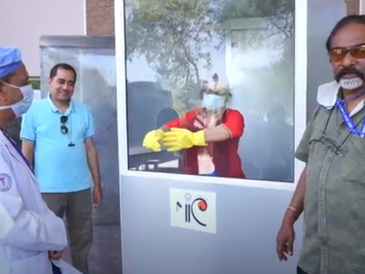 MNIT sets up sample collection chamber for SMS, where samples will be ...