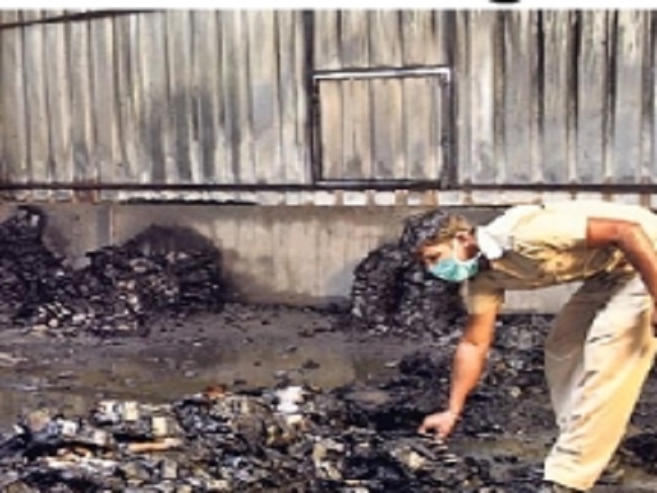 Fire in paint brush factory, 3 firemen injured | जयपुर: पेंट ब्रश ...