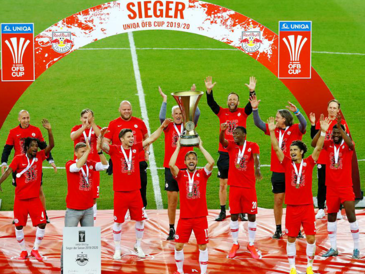 Salzburg Football Club won the Austrian Cup for the 7th time, beating ...