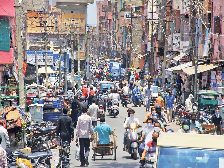 Crowds crowded as soon as shops open in Ramganj, people do not listen ...