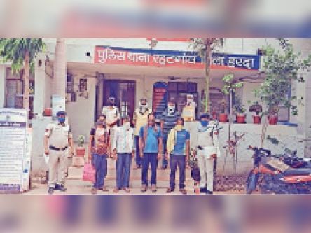 Four accused of beating a young man arrested, sent to jail | कार्रवाई ...