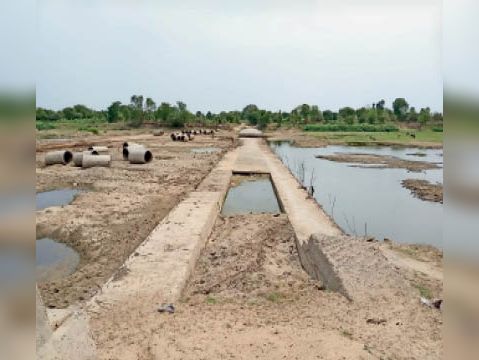 For the past two years, construction of culvert on Kothari river is cut ...