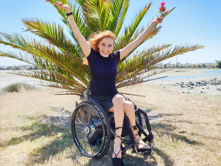 Instagram gave the story of paralyzed model Claire Freeman, who modeled ...