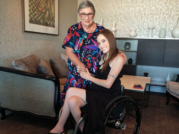 Instagram gave the story of paralyzed model Claire Freeman, who modeled ...