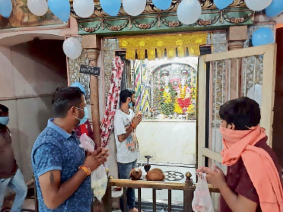 The temple complex reverberated with excitement at the fear of Corona ...