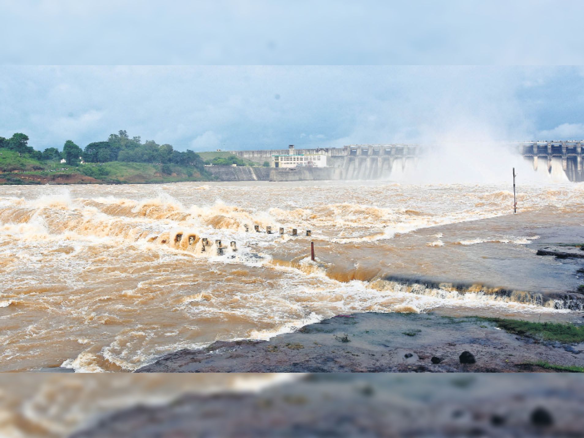 Even after the opening of 13 gates, the Bargi dam is 97 percent ...
