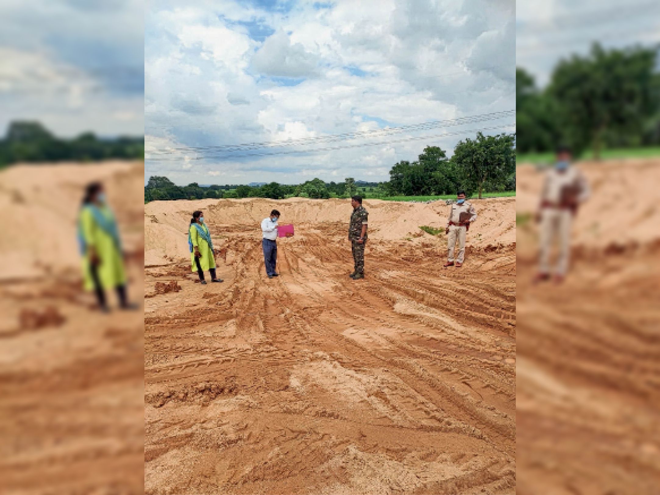 SDO took stock of sand dumping yard and crusher | निरीक्षण: एसडीओ ने ...