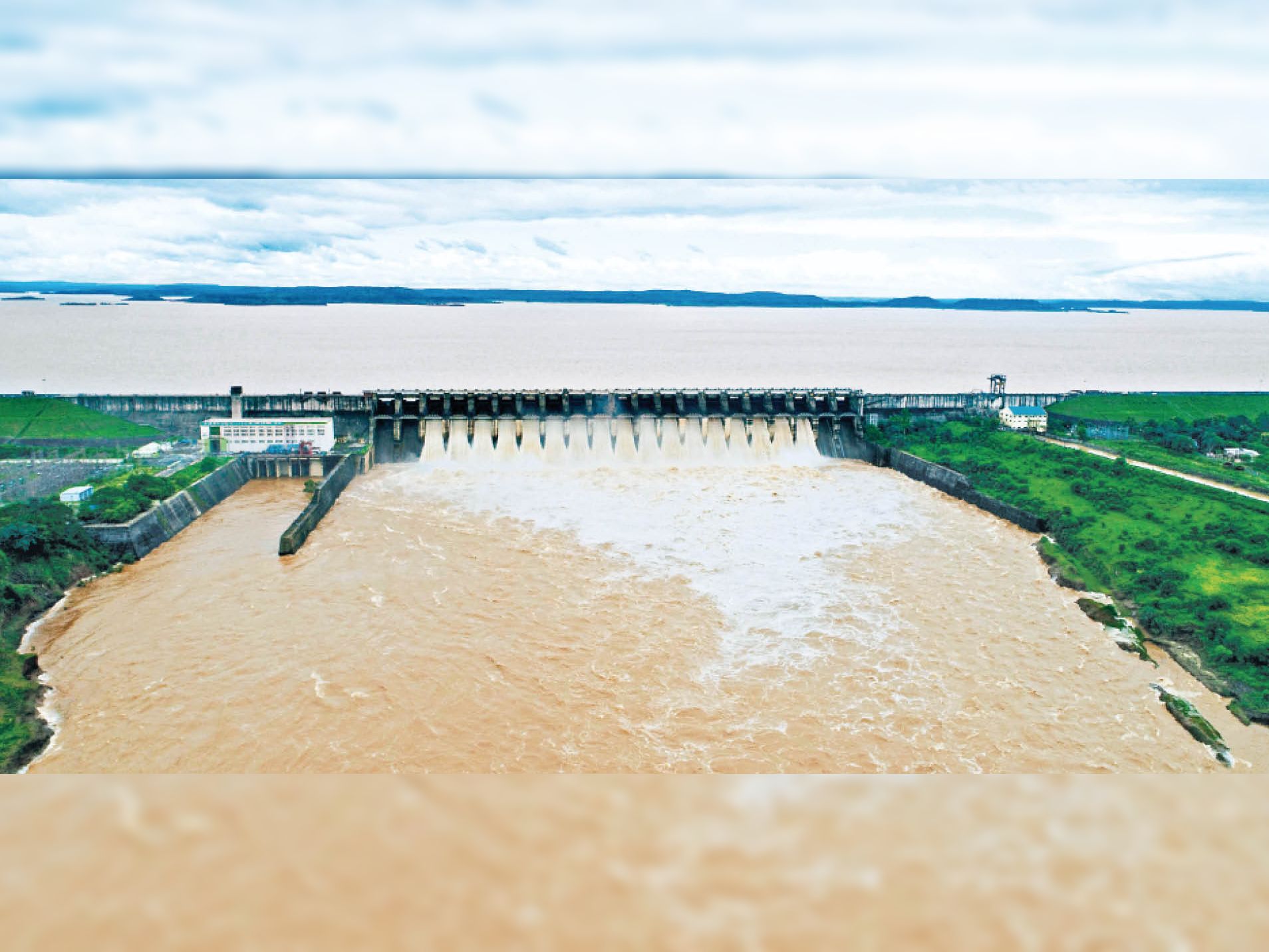 Bargi dam over the Narmada boom, 17 gates remained open on Saturday, 37 ...