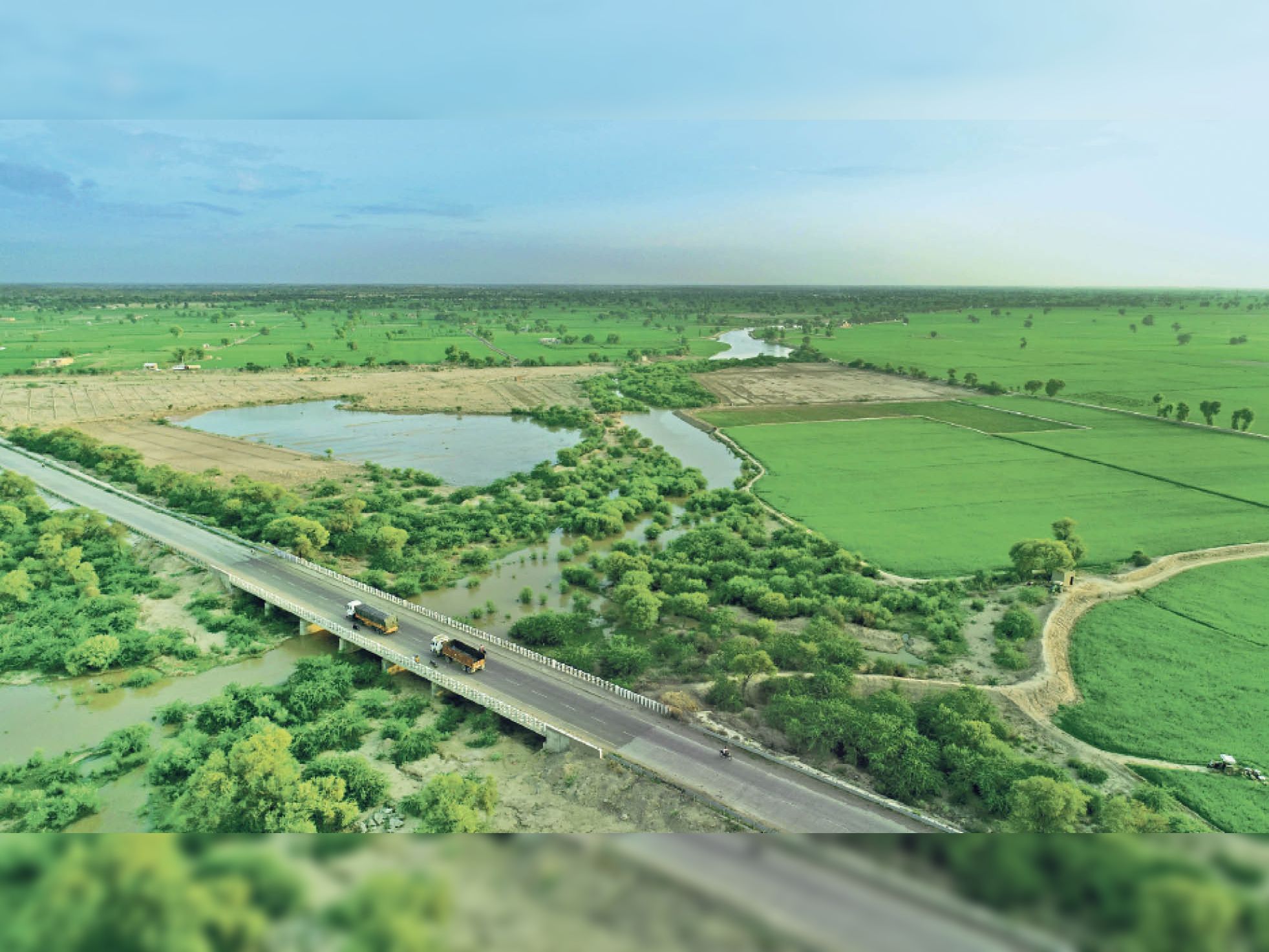 Water came to Ghaggar for the second time, planting 9000 hectares of ...