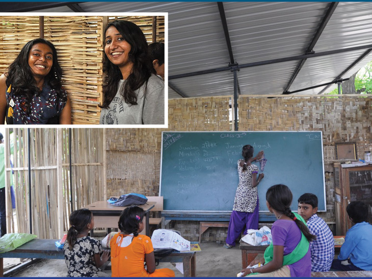Two architects girls from Delhi gave a new look to a shabby school with ...