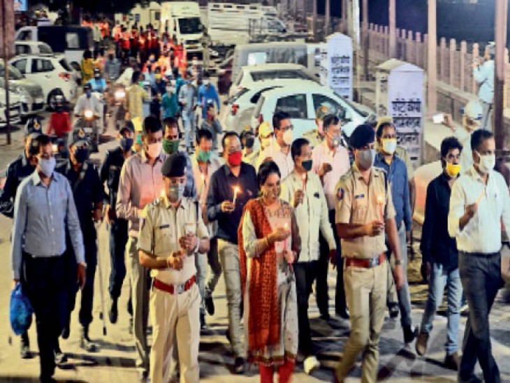 Candle march, candle march in 7 directions on rainbow theme from clock ...