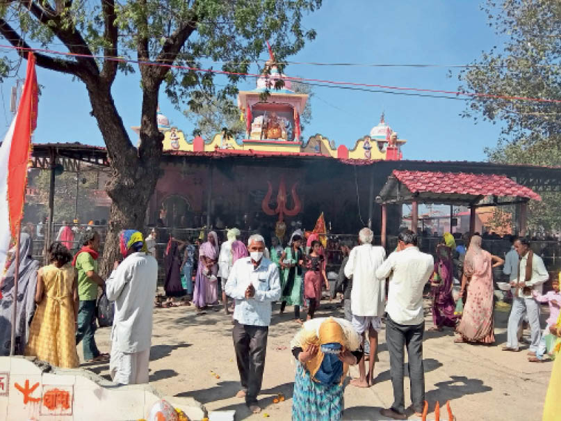 Havan took place in Kishangarh Bhadwa Mata temple, queues of devotees ...
