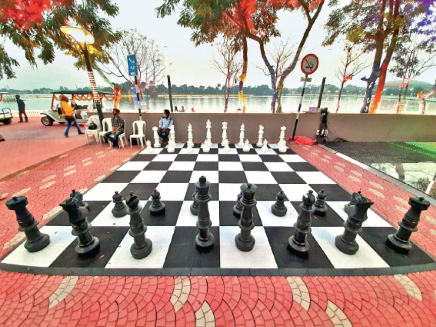 This is the first chess court of the state made in 256 feet, Raja 3 and ...