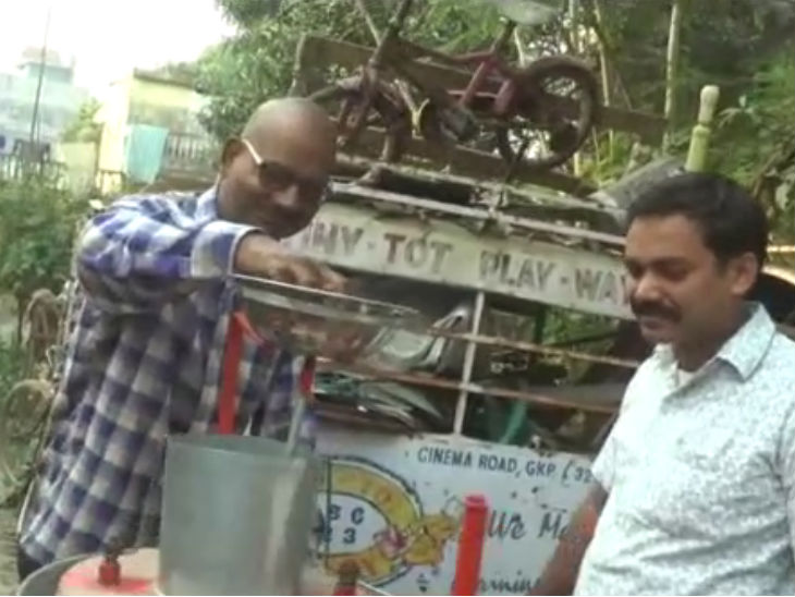 Jugaad Innovation: Cycle Aata Chakki Made By UP Gorakhpur Man Ganga Ram ...