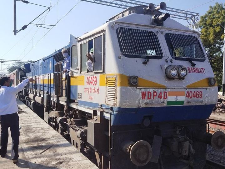 In the first trial from Vadodara to Kevadia, trains run at a speed of ...