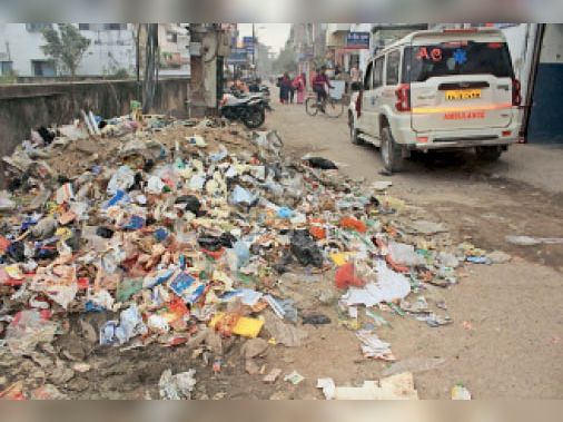 The garbage dump is again lying in the city from the streets to the ...