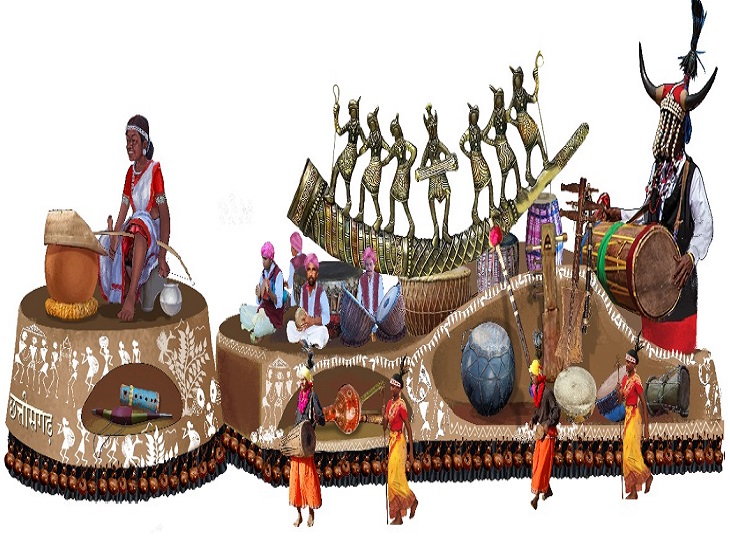 Bastar's Dhankul, Munda Baja and Surguja's Ghasia Dhol will be seen on ...