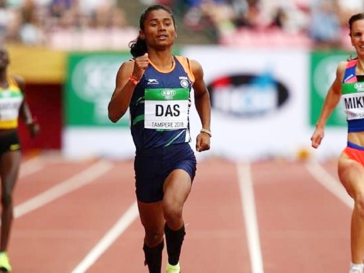 Indian Sprinter Hima Das DSP in Assam Police CM Sarbananda Sonowal Hima ...