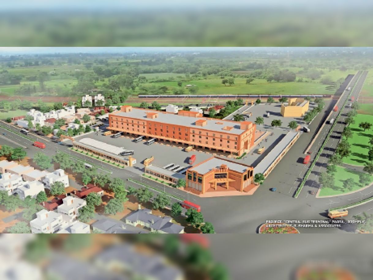 The new bus stand will be of 28 thousand square meters, the 4-storey ...